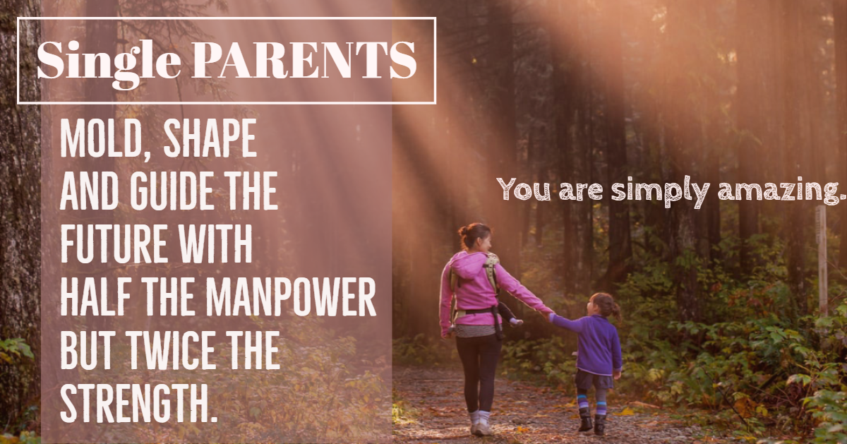 The simply amazing single parent – TRIUMPHANTLY
